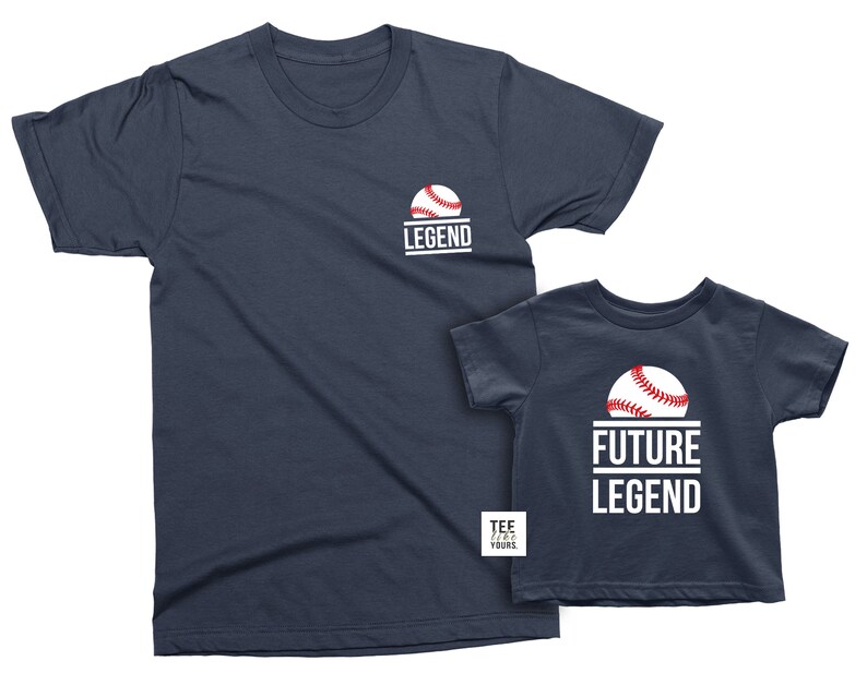 Legend & Future Legend. Matching Baseball T-shirt Set. - Etsy