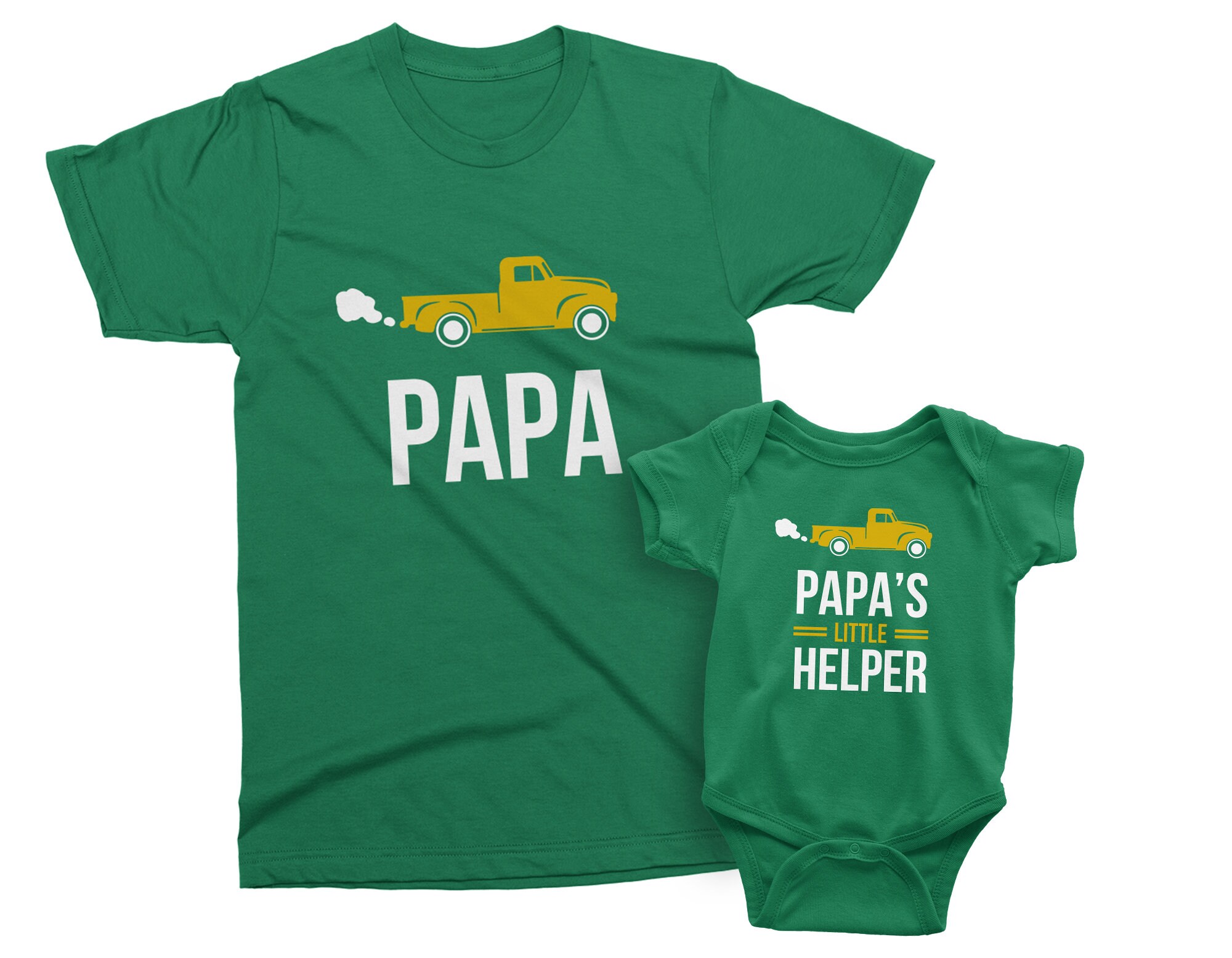 Papa Papa's Little Helper. Father-son Matching Tees With | Etsy