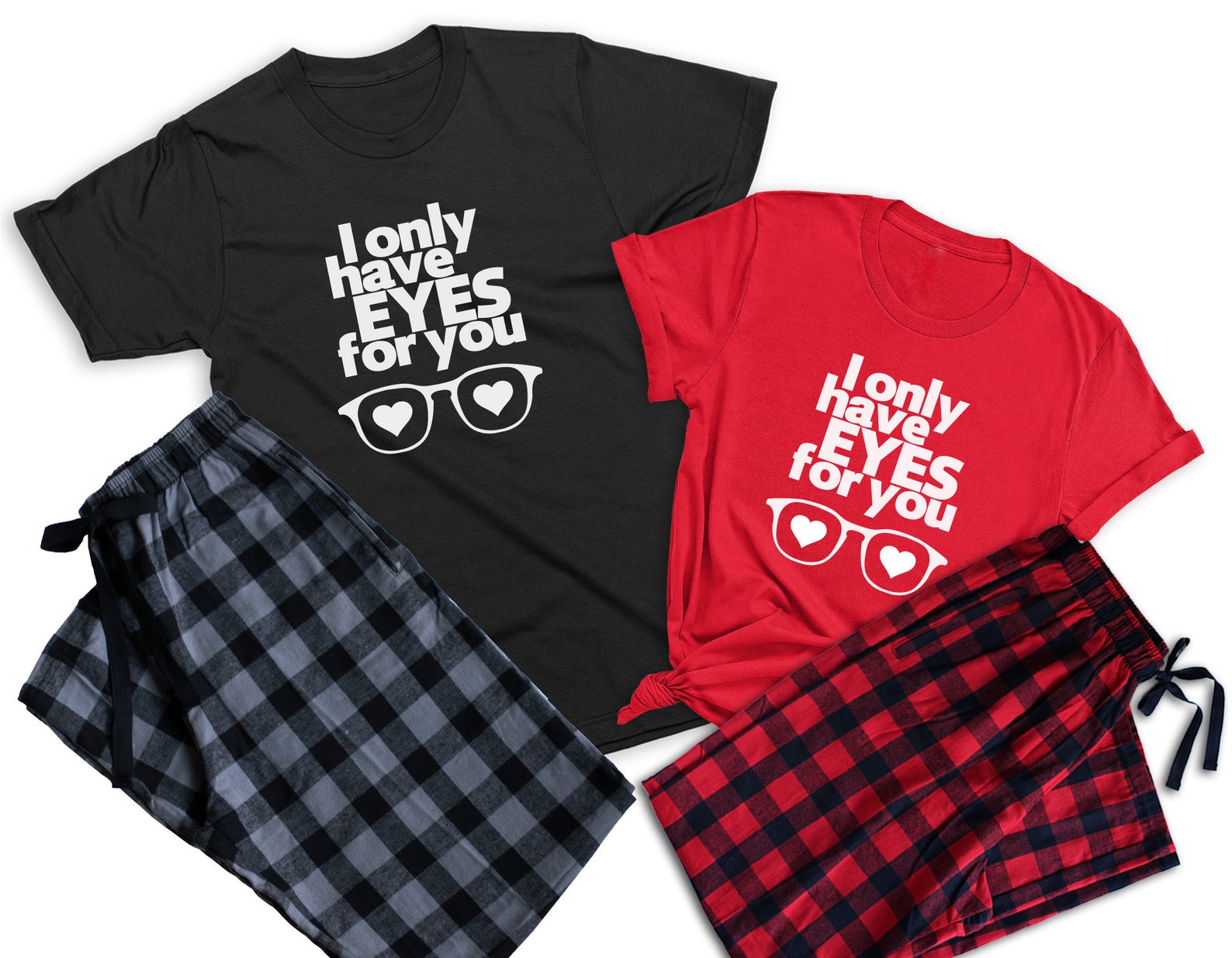 I Only Have Eyes for You Couple Matching Funny Valentines | Etsy