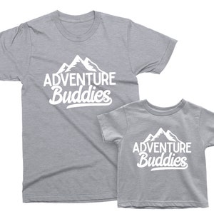 Adventure Buddies! Summer Vacation Graphic T-shirts. Mountain Camping ...