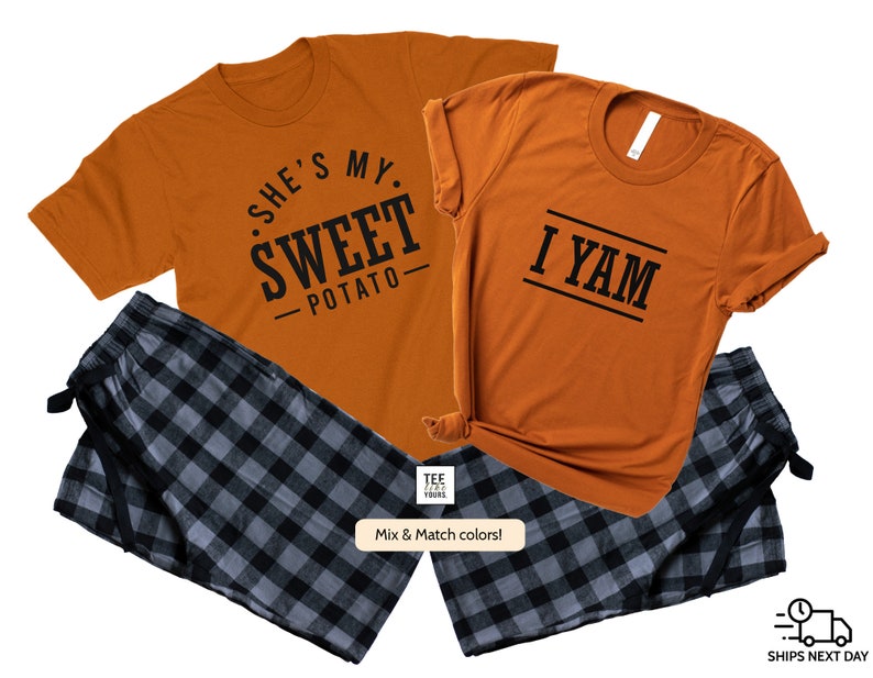 She's My Sweet Potato & I Yam Matching Fall Pajamas for - Etsy