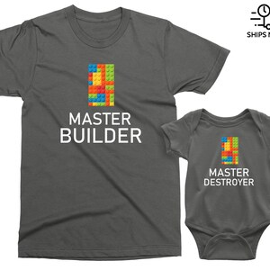 Master Builder & Master Destroyer, Bricks Building Blocks, Personalized ...
