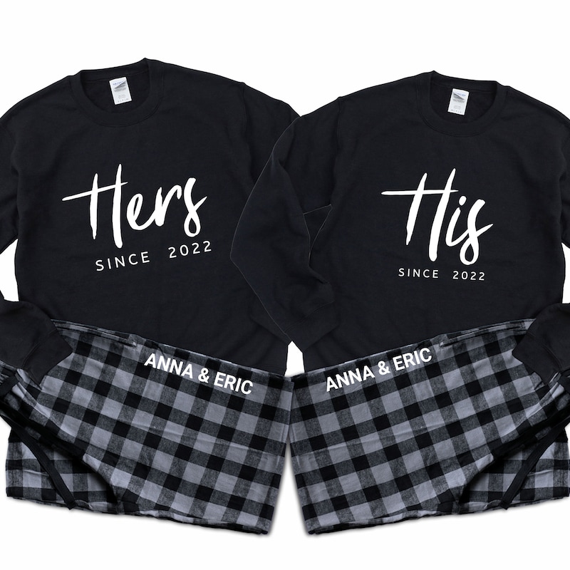His and Hers Matching Pajama Set - Etsy