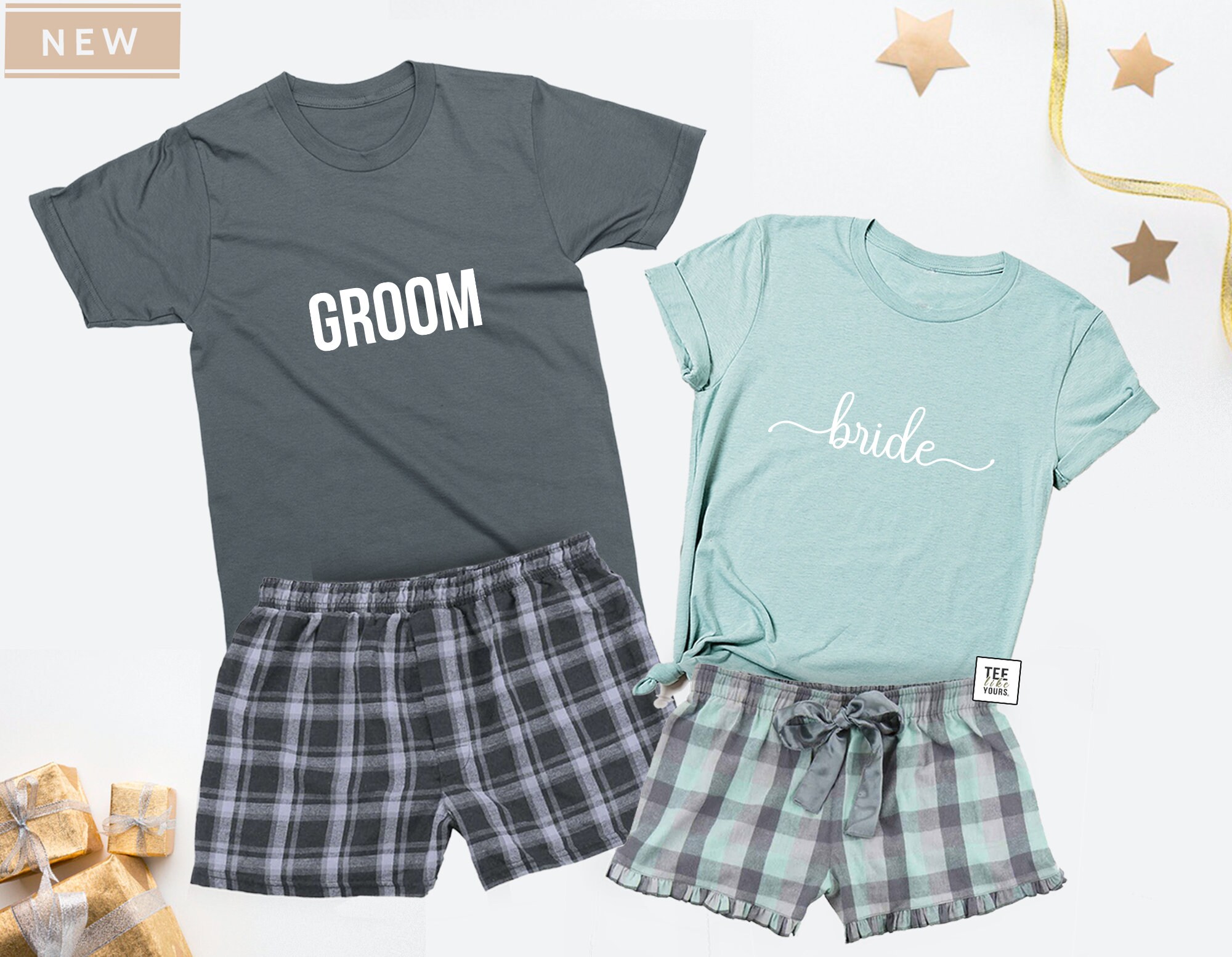Groom & Bride Couple Matching Pajamas Valentines Day Gift | Etsy