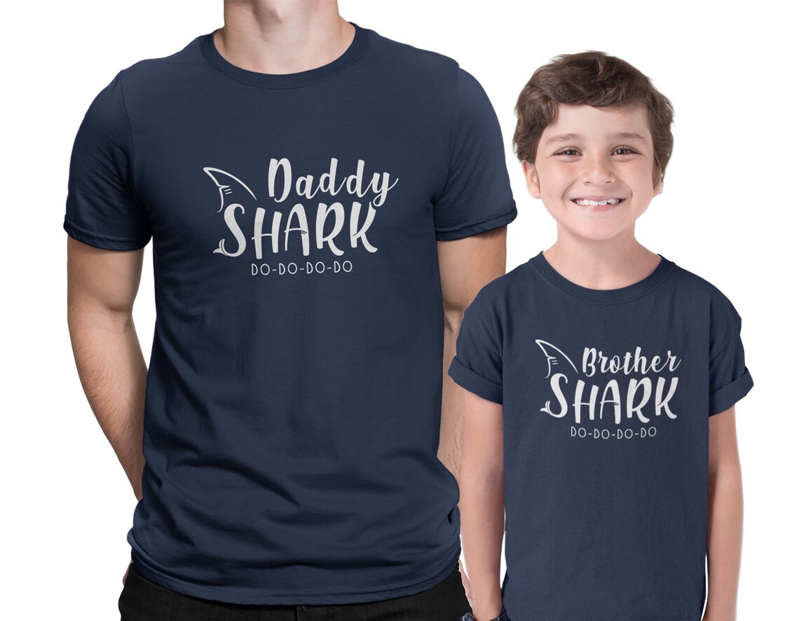 Shark Family Matching T-shirts for Daddymommy Baby Brother - Etsy