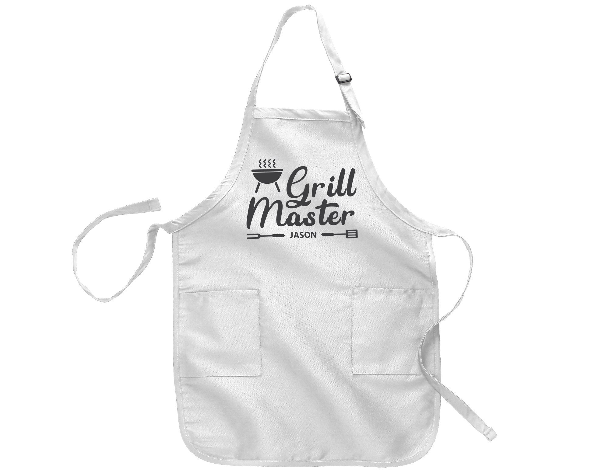 Grill Master. Personalized Men's Pocketed Apron Great | Etsy