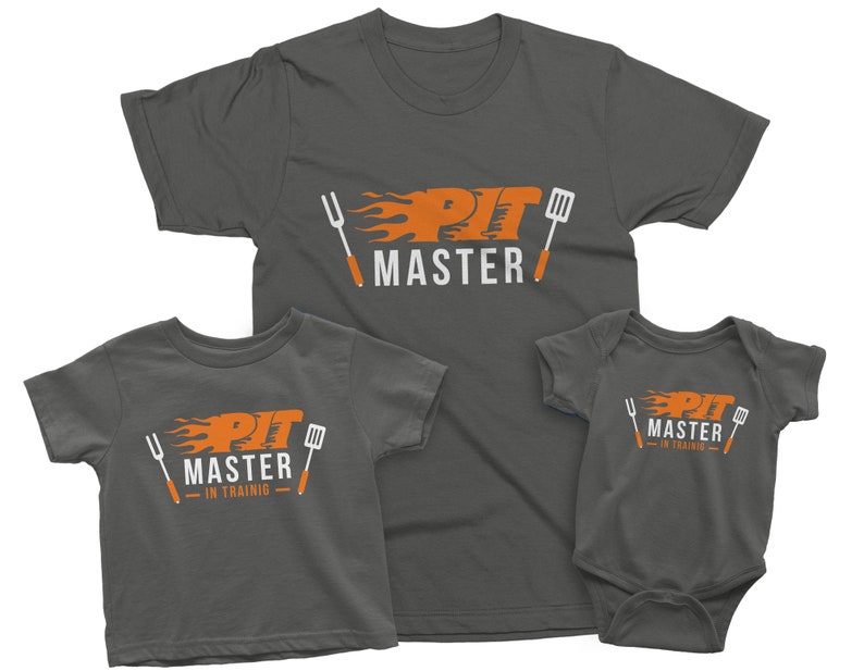 Pit Master Matching Shirts, Father's Day BBQ Grilling Gift - Etsy