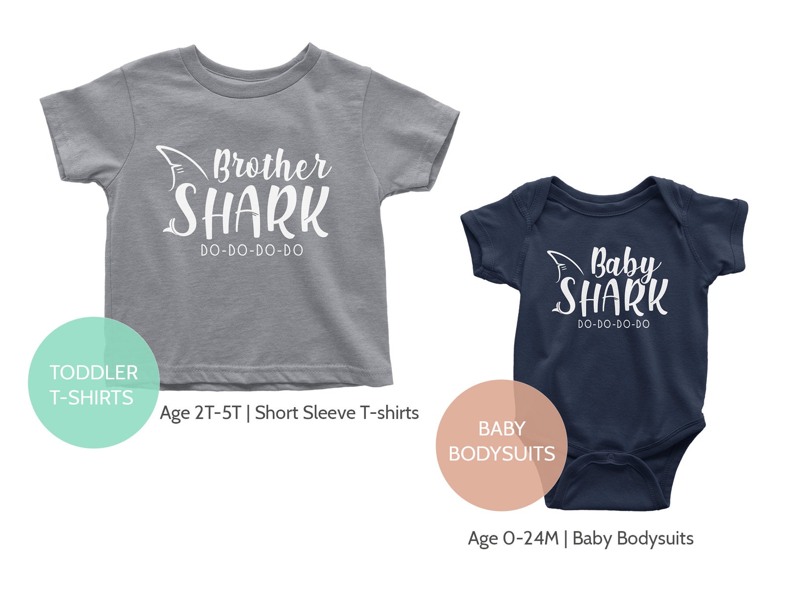 Shark Family Matching T-shirts for Daddymommy Baby Brother | Etsy