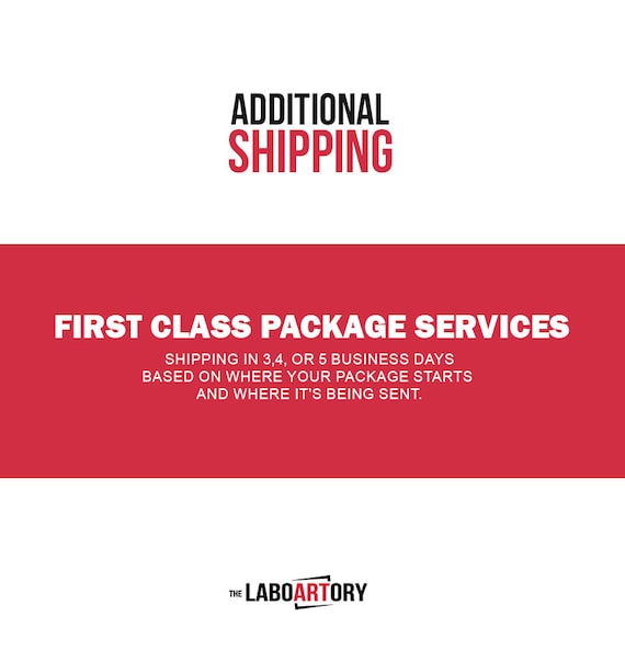 Additional Shipping First Class Package Services | Etsy