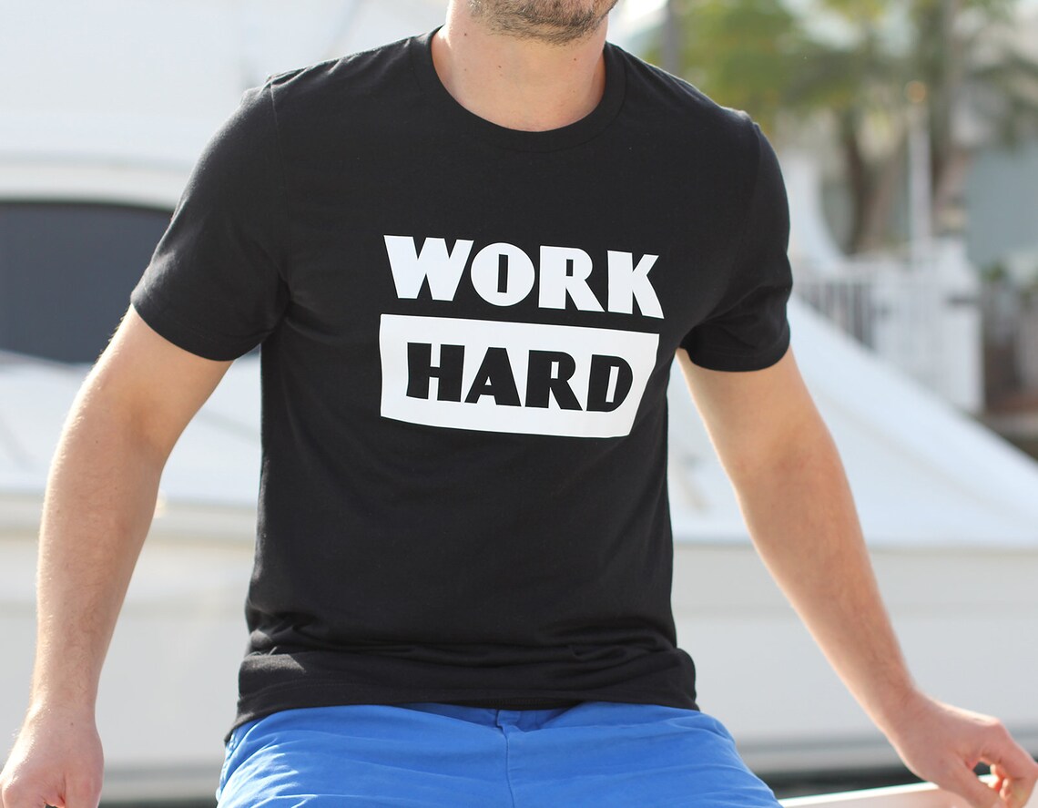 Work Hard Play Hard Tees/ Work Play Shirts Father Son - Etsy