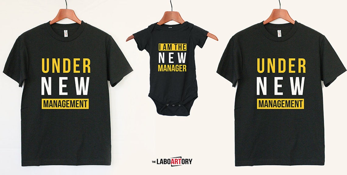Under New Management I Am the New Manager Funny Family | Etsy