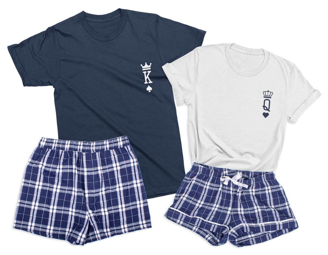 King & Queen. Couple Matching Pajamas. Anniversary Gift for Husband ...