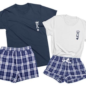 King & Queen. Couple Matching Pajamas. Anniversary Gift for Husband ...