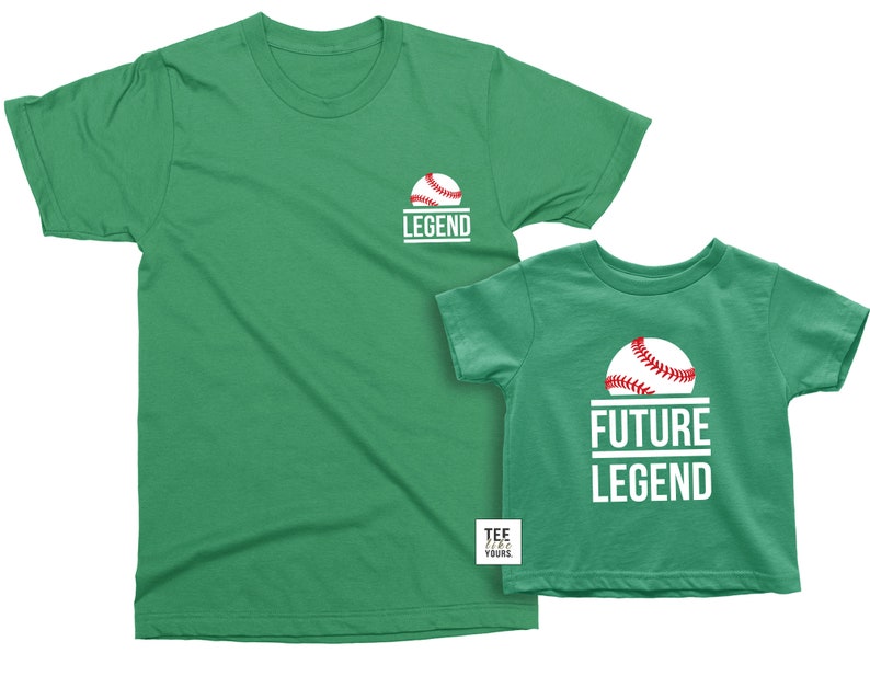 Legend & Future Legend. Matching Baseball T-shirt Set. - Etsy