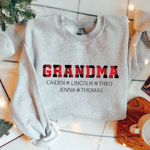 Grandma & Grandpa Christmas Pajamas. Custom Grandparents Matching ...