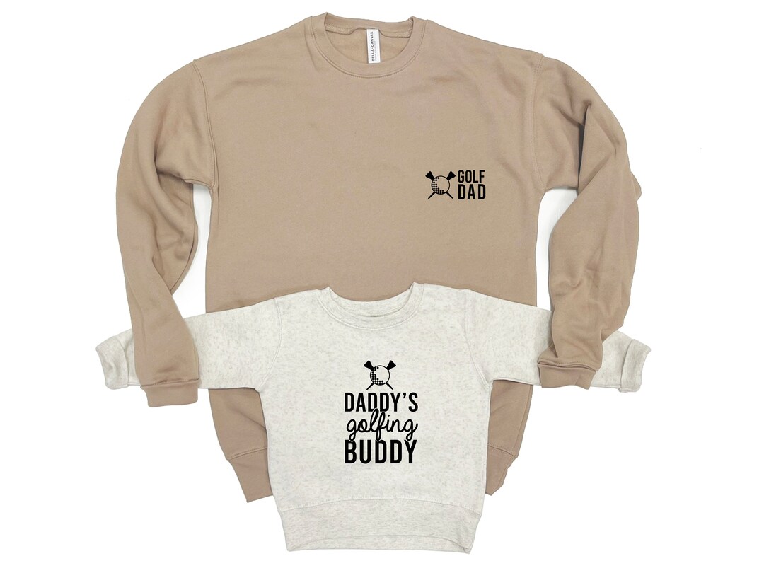 Golf Dad and Daddy's Golfing Buddy. Matching Father and Son/daughter ...