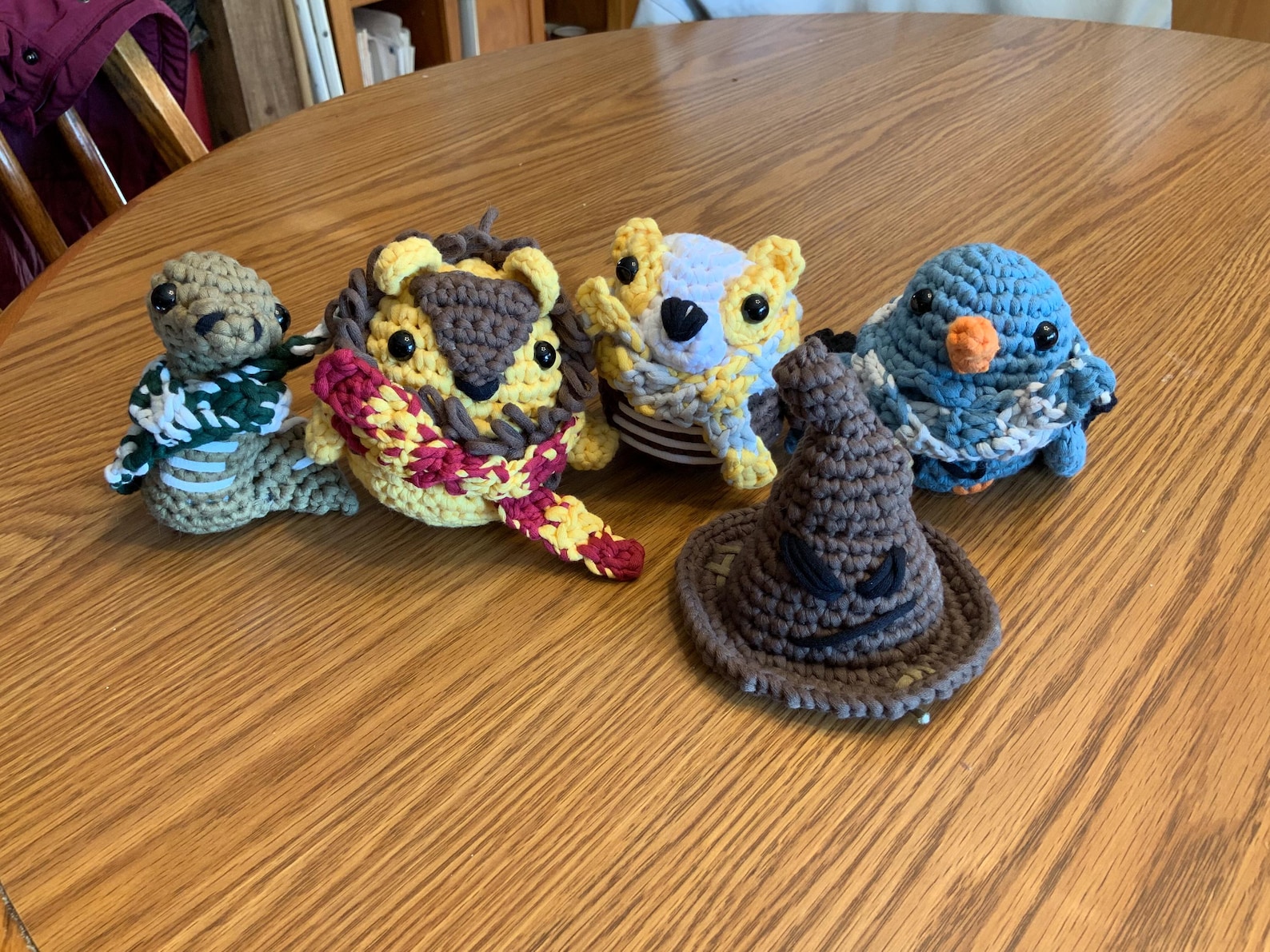 Complete Harry Potter House Mascot With or Without Scarf Woobles - Etsy