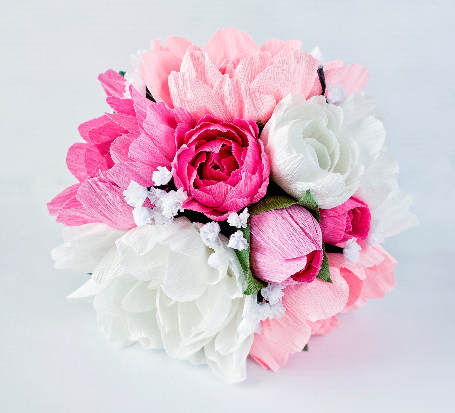 Handmade crepe Paper Flower Bouquet Paper Flowers Wedding Etsy handmade-crepe-paper-flower-bouquet-paper-flowers-wedding-etsy