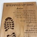 Customized Wood Plaque, Step Father's Day Engraved Plaque, Personalized ...