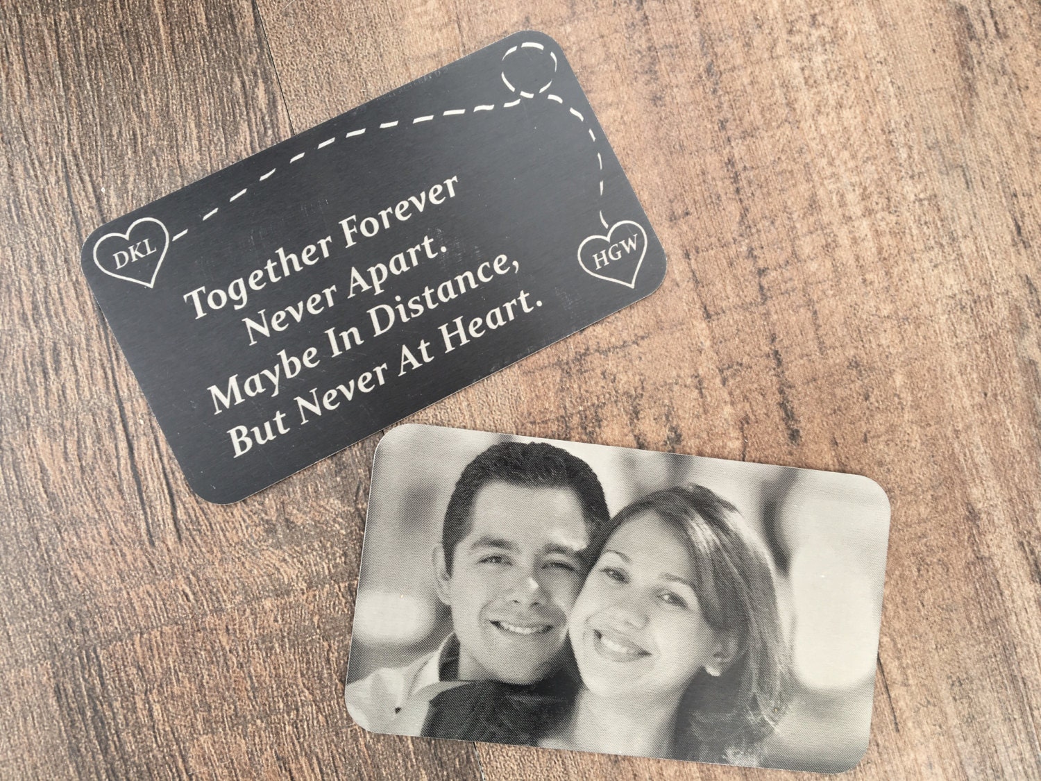 Picture Wallet Card, Wallet Card Insert, Engraved Photo Personalized ...