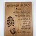 Customized Wood Plaque, Step Father's Day Engraved Plaque, Personalized ...