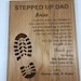 Customized Wood Plaque, Step Father's Day Engraved Plaque, Personalized ...