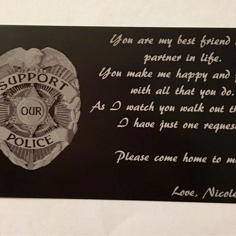 Police Officer Card - Etsy