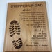 Customized Wood Plaque, Step Father's Day Engraved Plaque, Personalized ...