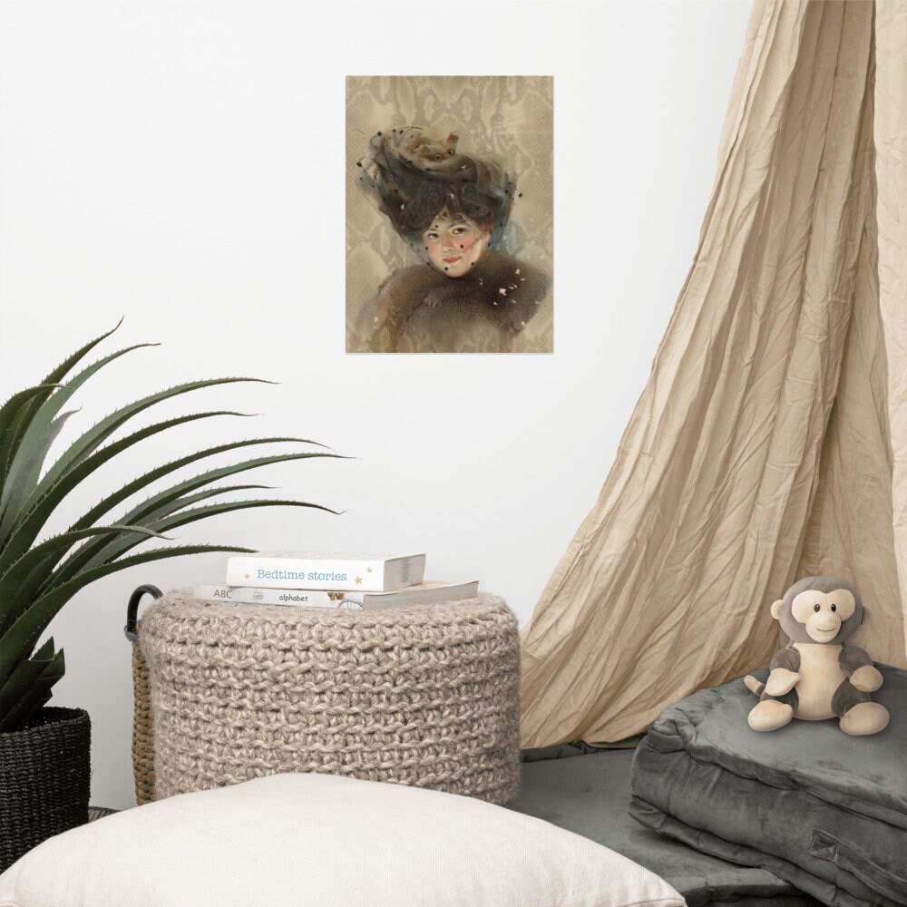 Print Gorgon in a Mongoose Fur Coat Art Greek Roman - Etsy