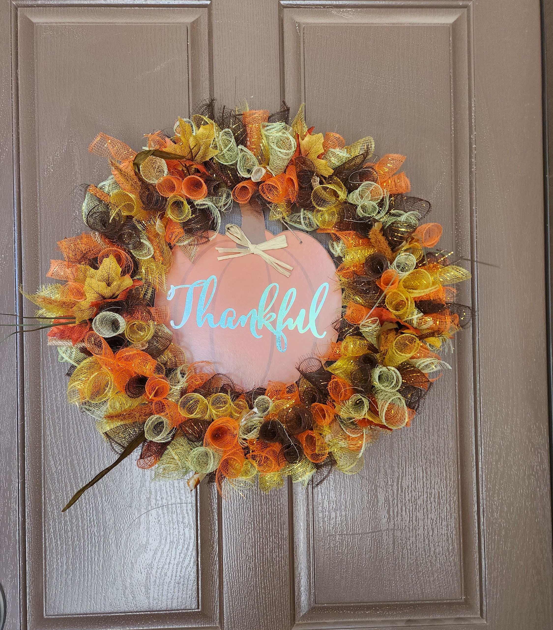 Fall Deco Mesh Wreath "18 - Etsy