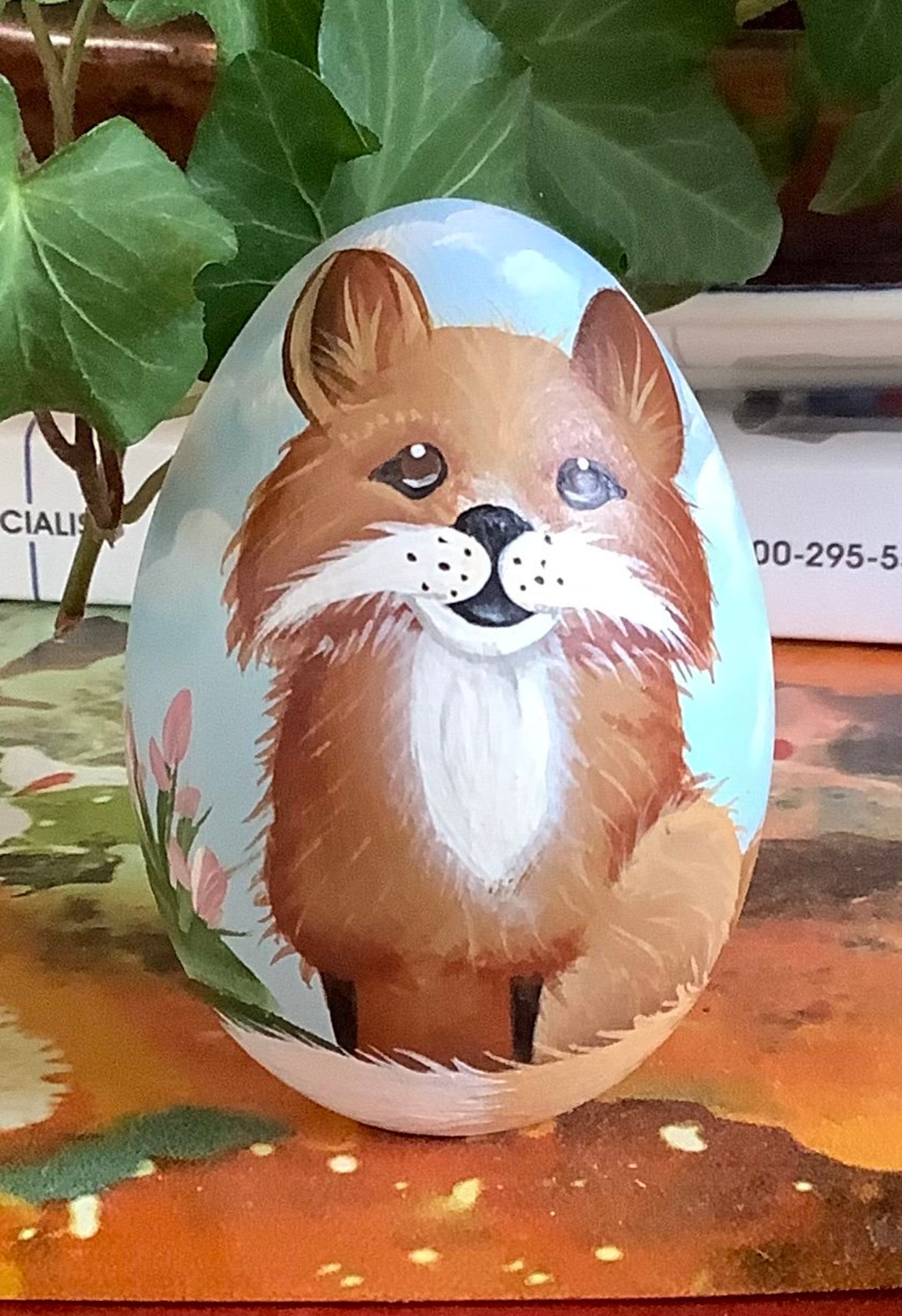 Friendly Fox, Hand Painted Easter Egg, Fox Egg, Easter Egg, 4 Sizes ...