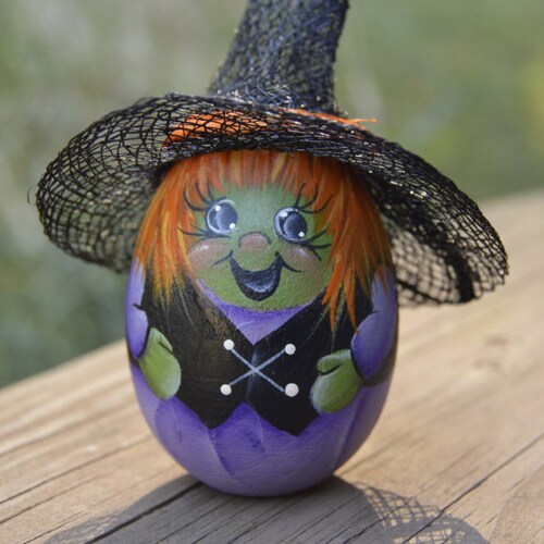 Halloween Witch Egg - Etsy