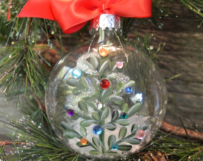 Christmas Tree Ornament, Hand Painted Christmas Ornament, Personalized ...