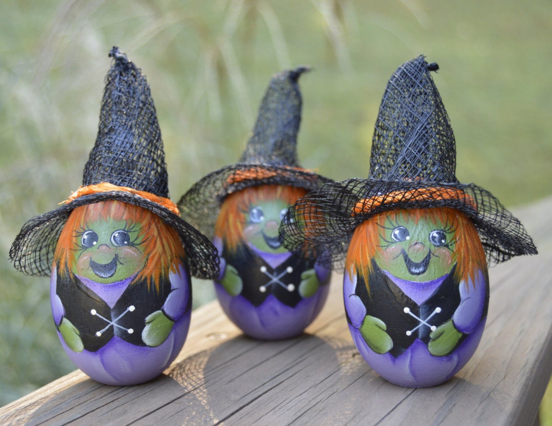Halloween Witch Egg | Etsy