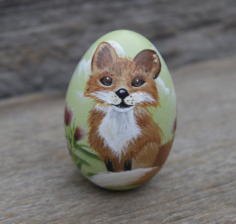Friendly Fox Hand Painted Easter Egg Fox Egg Easter Egg 4 | Etsy