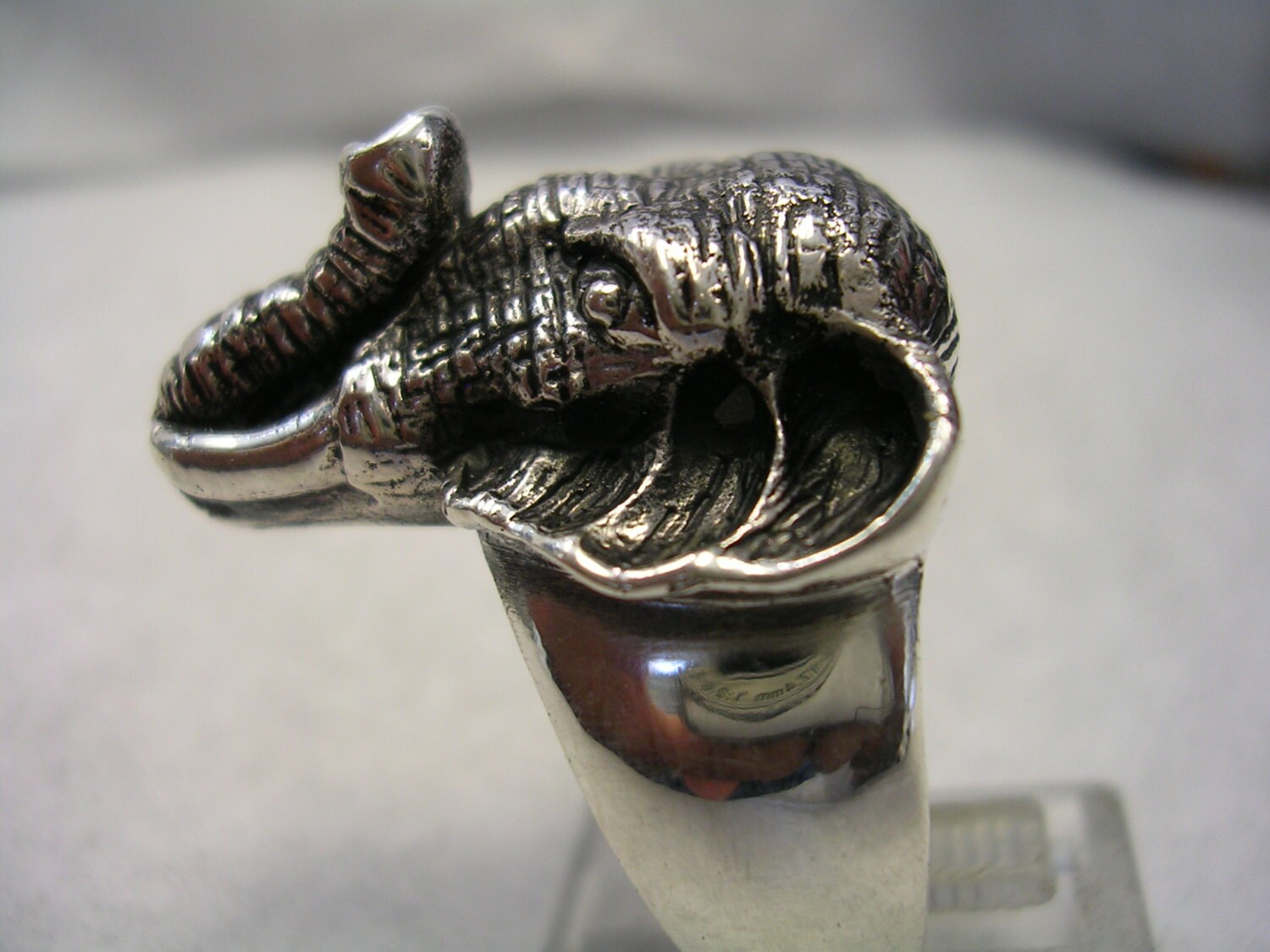 Elephant Ring With High Polish and Antiqued Finish. Comes in All Sizes ...