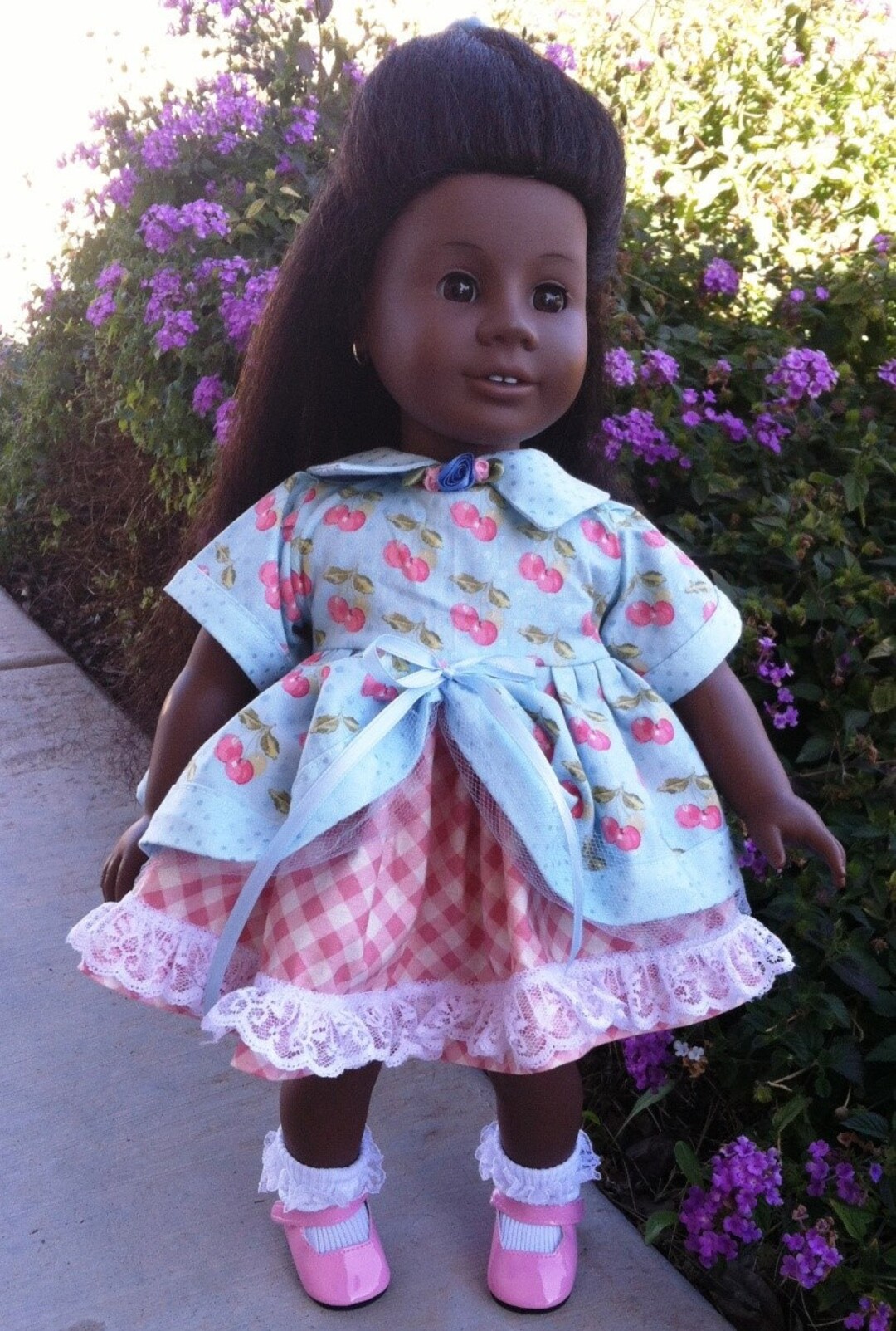 Dinky Baby Pattern 274 - American Doll Cherry Cherry Dress - Outift for ...
