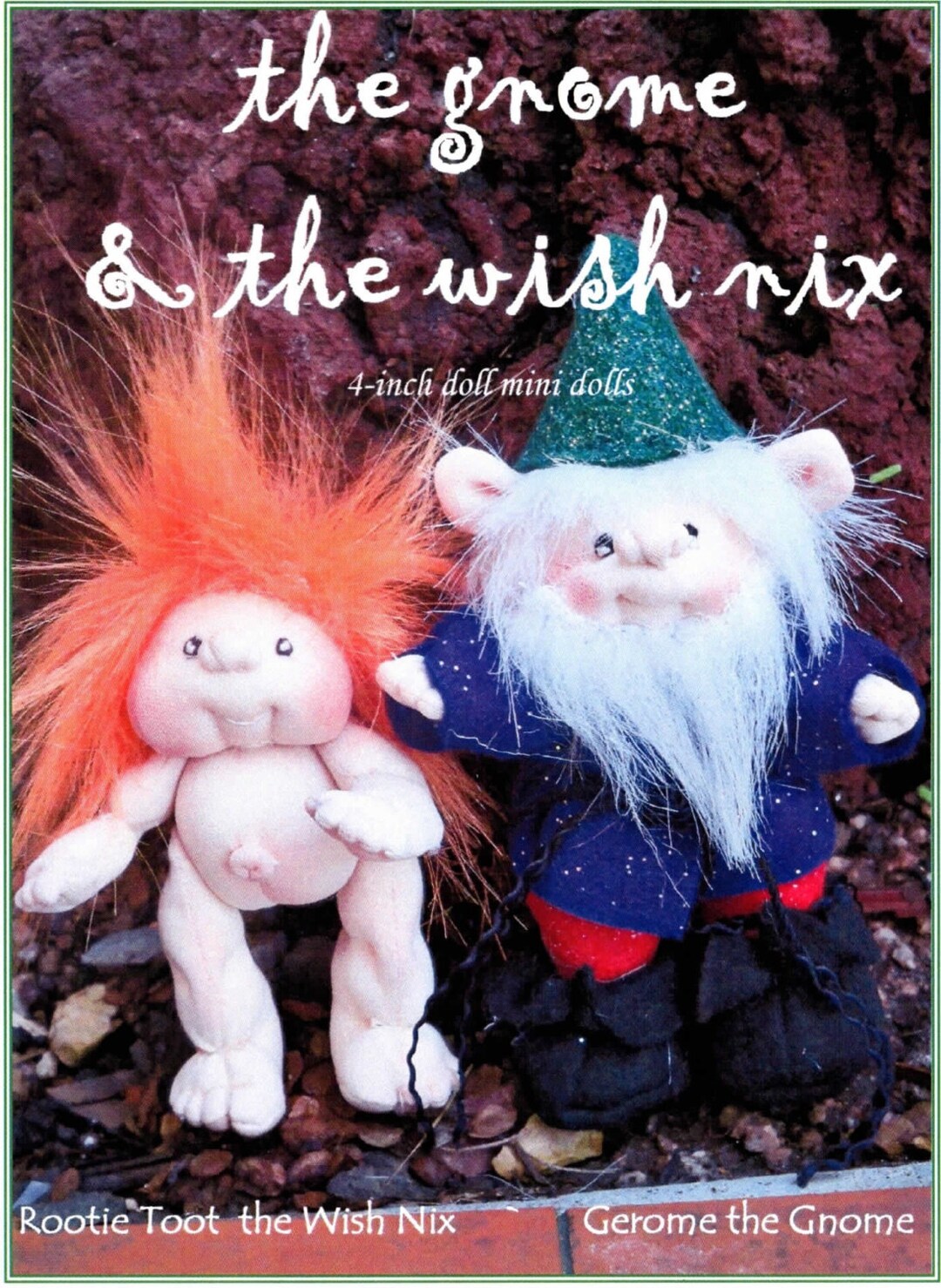 Dinky Baby Pattern 109 - the Gnome and the Wish Nix - 4 Inch Mini Dolls ...