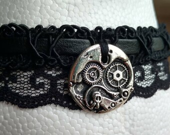 Steampunk choker | Etsy