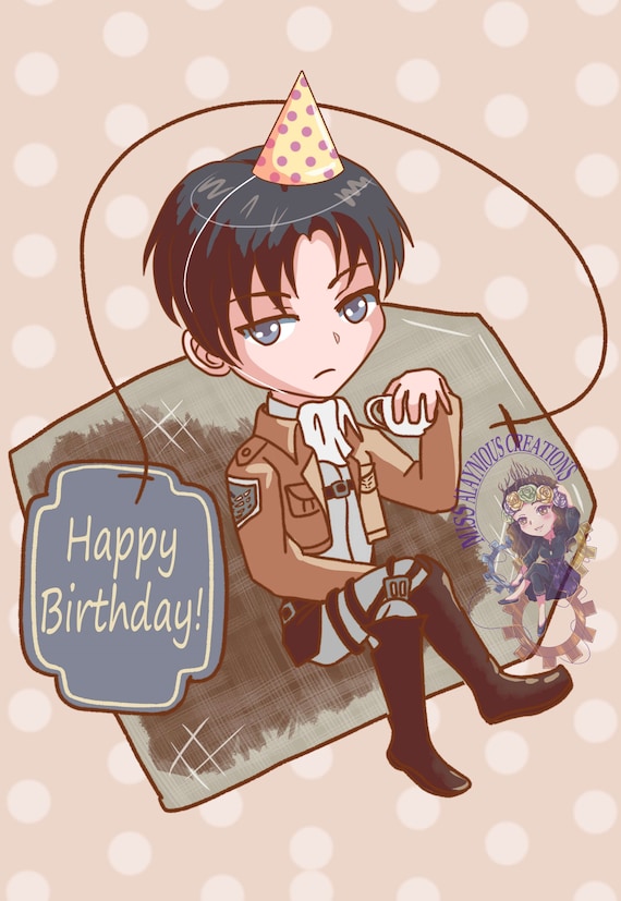 Attack On Titan Birthday Card