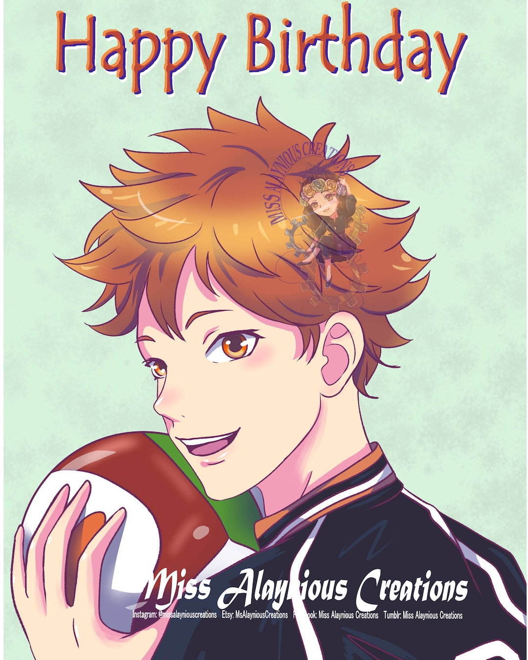 ANIME BIRTHDAY CARD, Birthday Anime Fanart, Anime Birthday Card, Anime ...