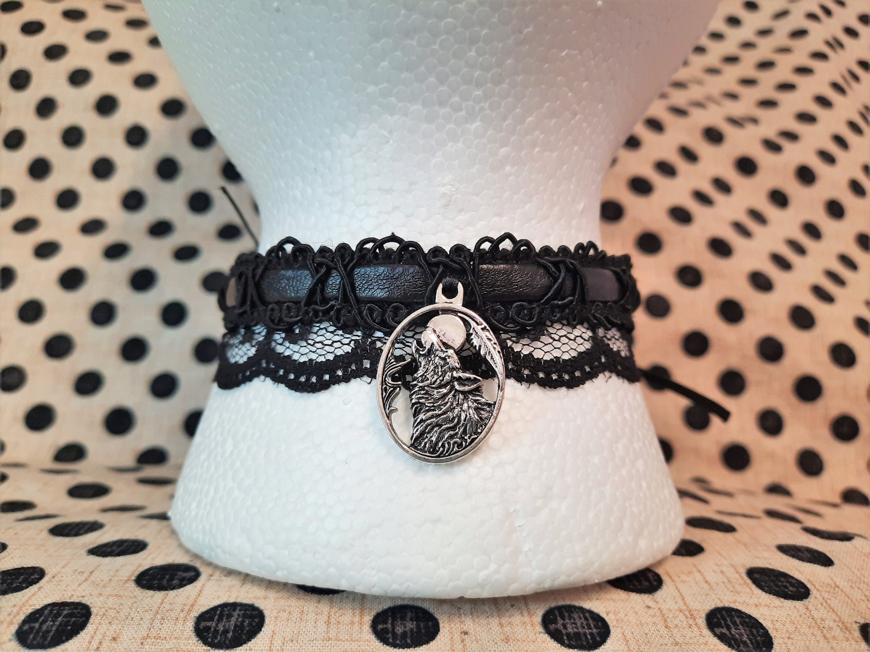 WOLF CHOKER ADJUSTABLE Wolf Choker Wolf Jewelry Wolf | Etsy