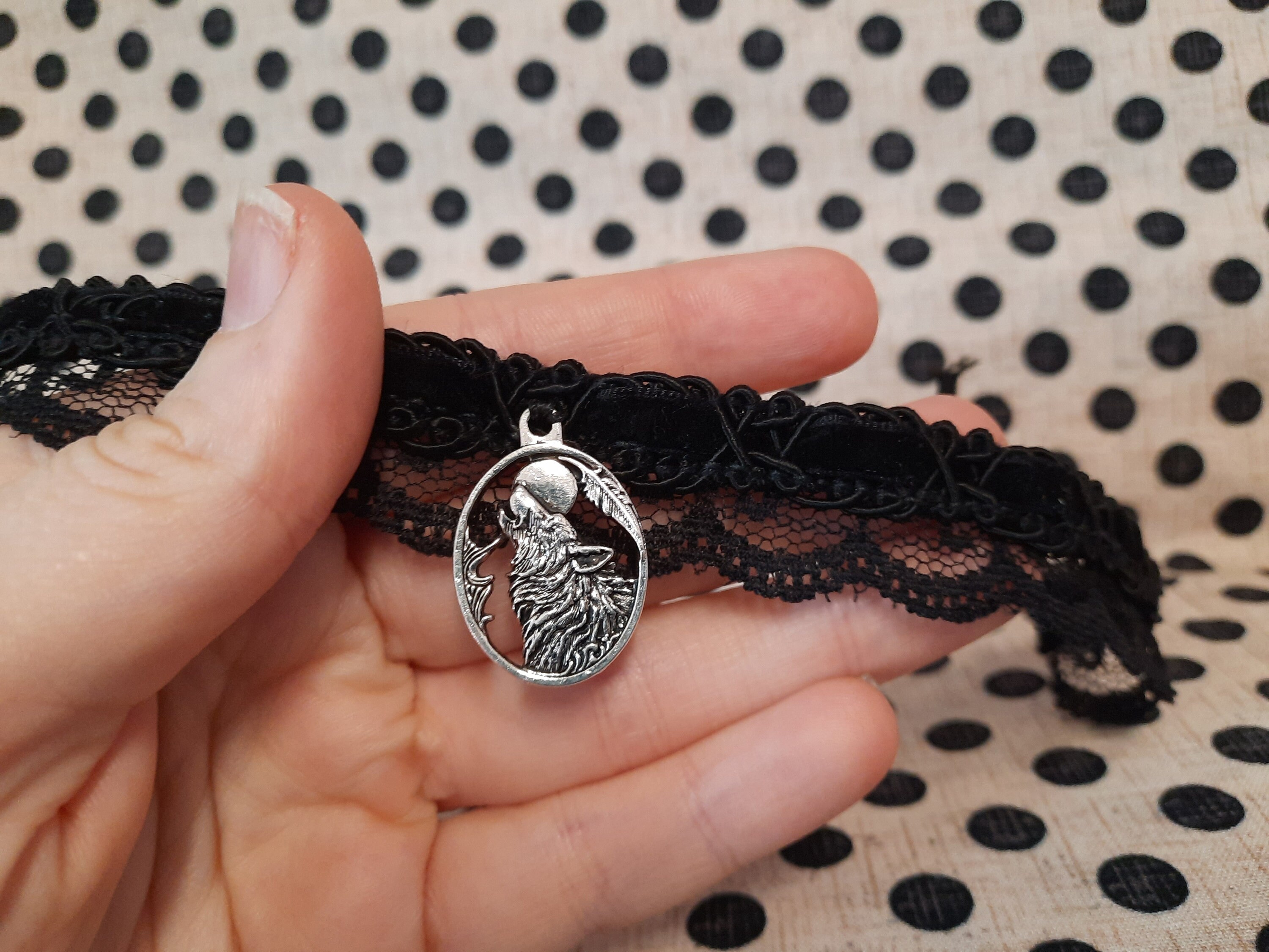 WOLF CHOKER ADJUSTABLE Wolf Choker Wolf Jewelry Wolf | Etsy