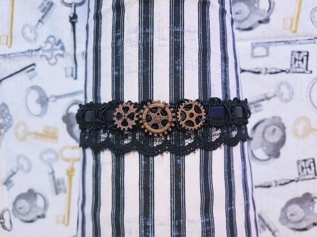 COPPER STEAMPUNK CHOKER, Steampunk Choker, Steampunk Gears Choker ...