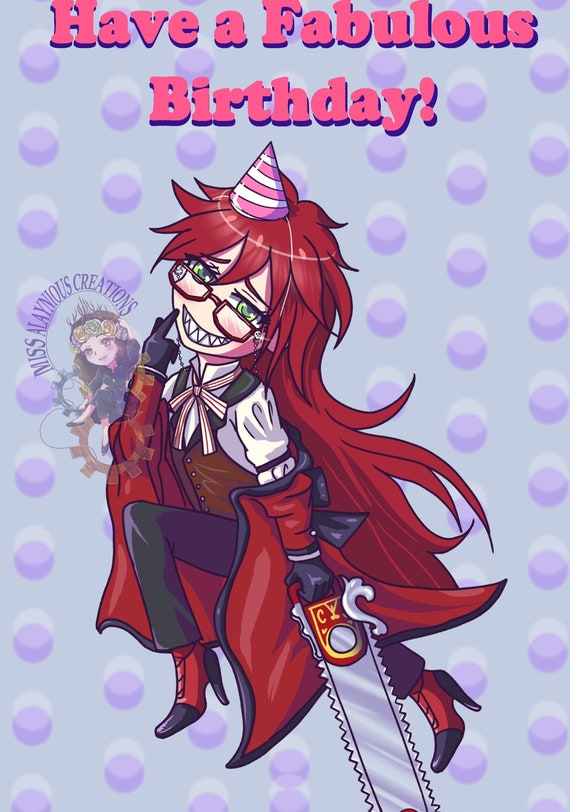 Black Butler Birthday Card