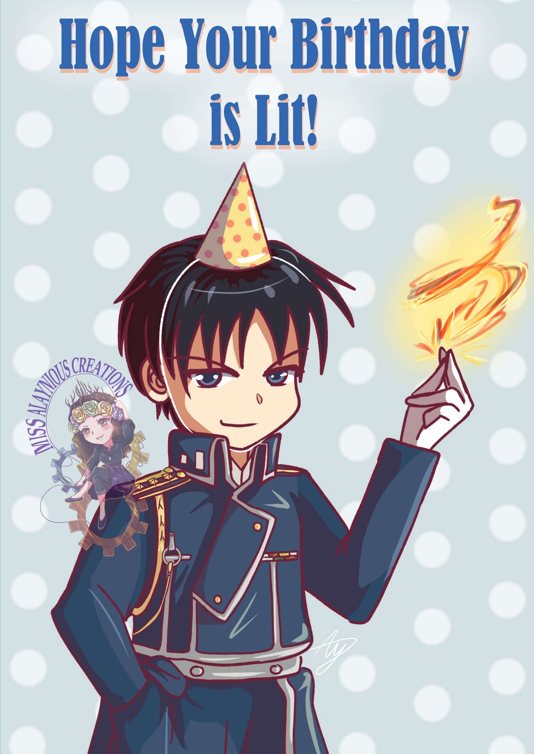 ANIME BIRTHDAY CARD, Birthday Card, Anime Greeting Card - Etsy