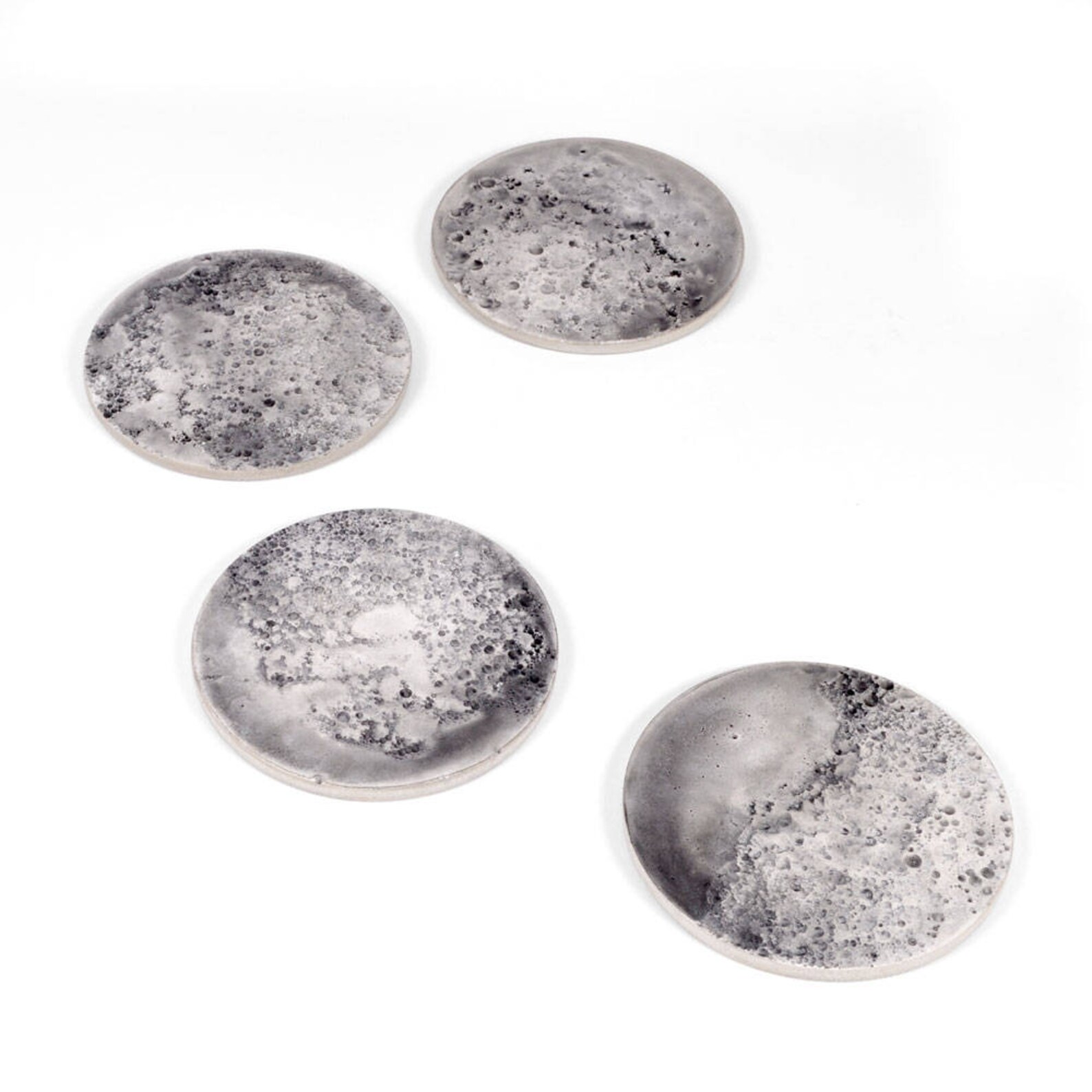 MOON Texture Coaster Set Moon Phases Boho Decor Space - Etsy