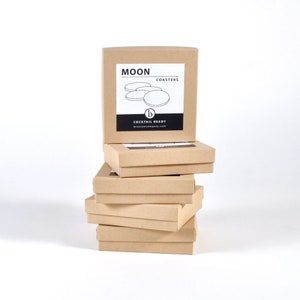 MOON Coasters - White | 3D Texture, Tactile, Cocktails, Drinks, Happy ...