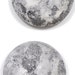 MOON 3D Wall Art | 16 Inches - Grey | Sculpture Moon Surface - Etsy