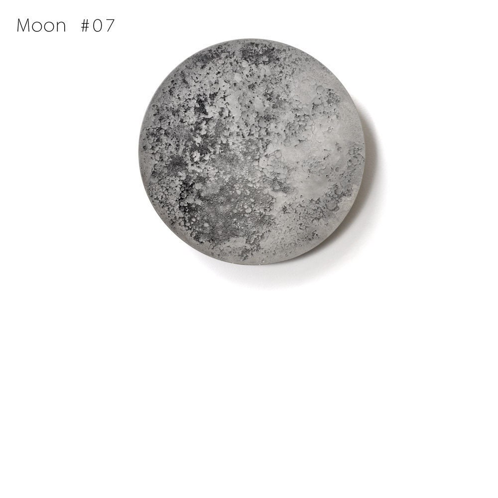 MOON 3D Wall Art 16 inches Grey Sculpture Moon Surface | Etsy